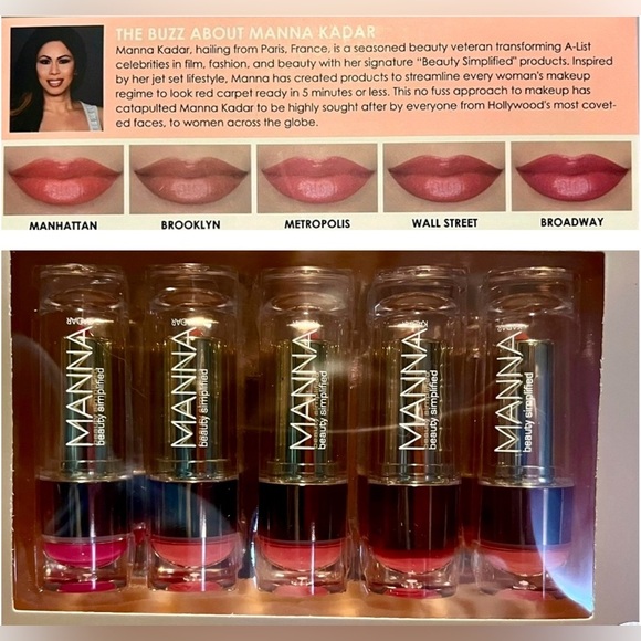 Manna Kadar | Makeup | Lip Luxuries Ii By Manna Kadar Semi Matte 5pack ...